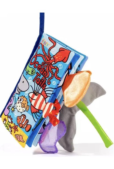Jolly Bebe Hışırtılı Bez Kitap Ocean Tails Jolly Bebe Hışırtılı Bez Kitap Ocean Tails