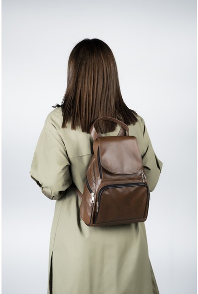 Derilia Kadın Sırt Ve Omuz Çantası Hakiki Deri
