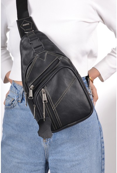 Derilia Unisex Bel Çantası Hakiki Deri