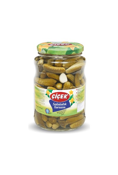 Çiçek 1700 cc Kavanoz 2 Nl Salatalık Turşu Çiçek 1700 cc Kavanoz 2 Nl Salatalık Turşu