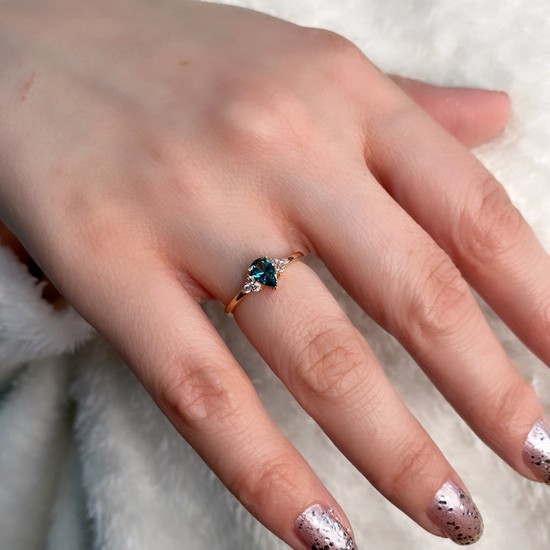 KAYRA Su Damlası Altın Yüzük YZ51 Fiyatı - Taksit Seçenekleri