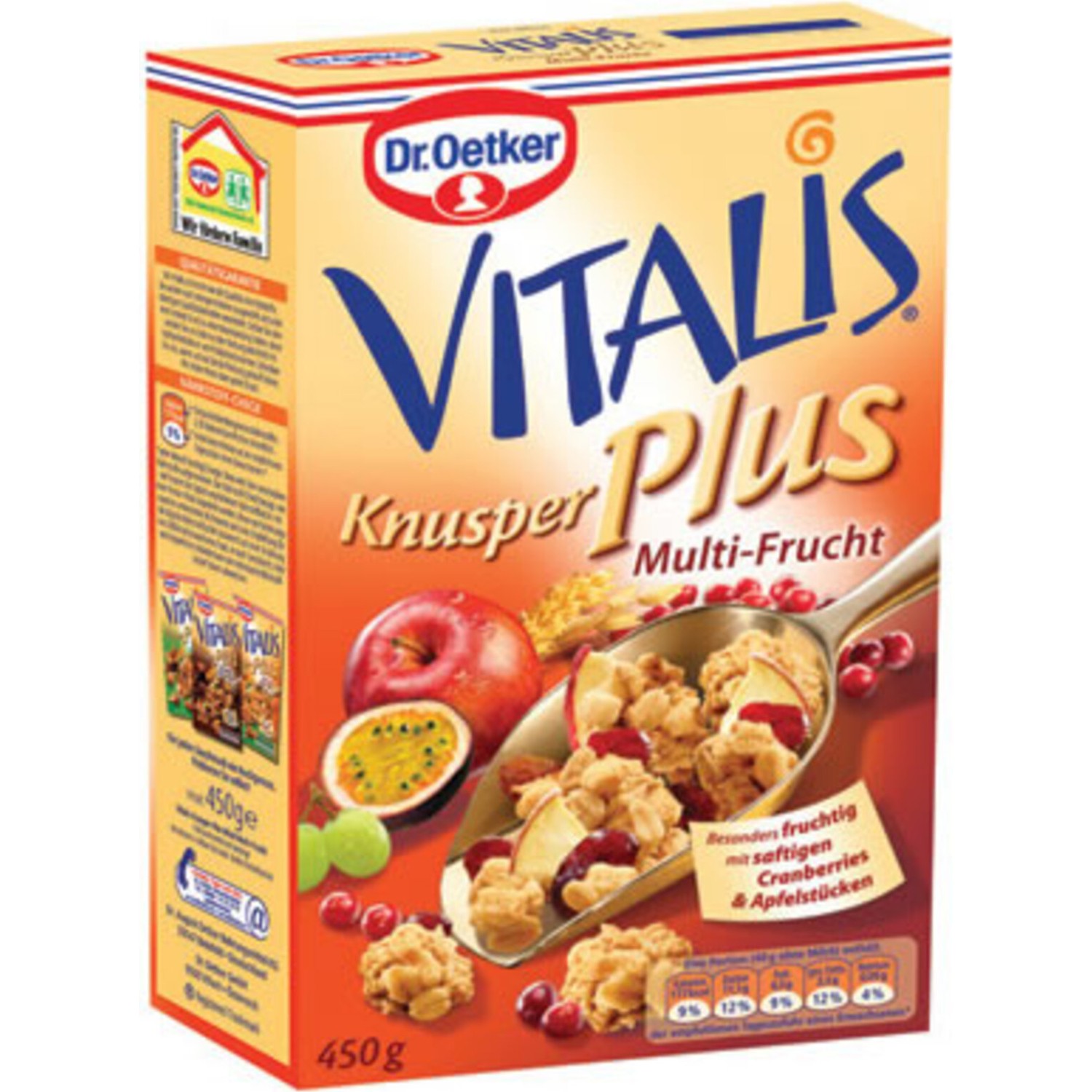 Dr.oetker Vitalis Knusper Plus Multi Meyve 450 gr Fiyatı
