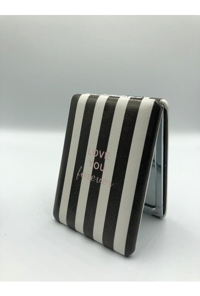 İamokstore Siyah - Beyaz Dekoratif El Makyaj Aynası