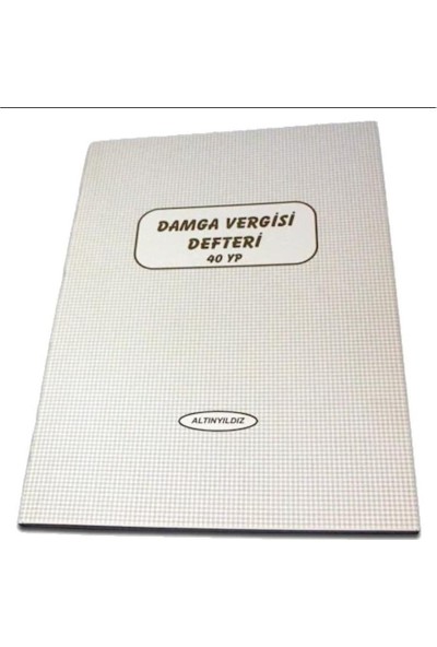 Altınyıldız Damga Vergisi Defteri 40 Yp Altınyıldız Altınyıldız Damga Vergisi Defteri 40 Yp Altınyıldız