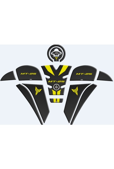 Yamaha MT25 2020-2021 Tank Pad Set Yamaha MT25 2020-2021 Tank Pad Set