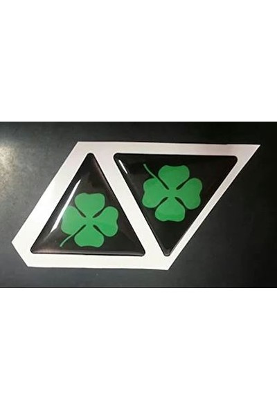 Gogomoto Alfa Romeo Orjinal Ölçü Yonca Amblem 3D Damla Sticker Gogomoto Alfa Romeo Orjinal Ölçü Yonca Amblem 3D Damla Sticker
