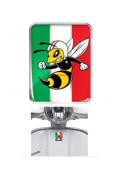 Vespa 3D Damla Sticker Vespa 3D Damla Sticker