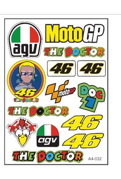 Agv Parçalı A4 Sticker