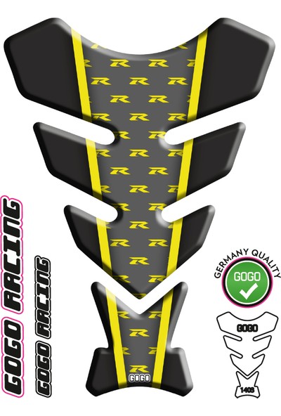 R Design Sarı Siyah Universal Tank Pad