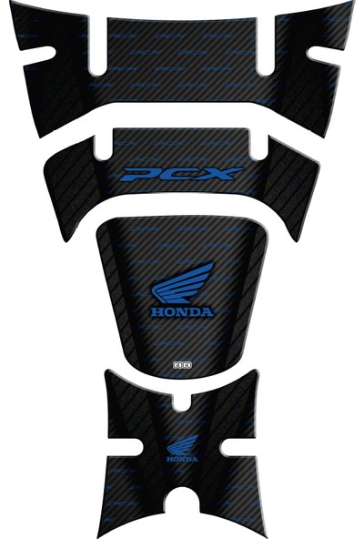 Honda Pcx 2018-2020 4 Parça Tank Pad Honda Pcx 2018-2020 4 Parça Tank Pad
