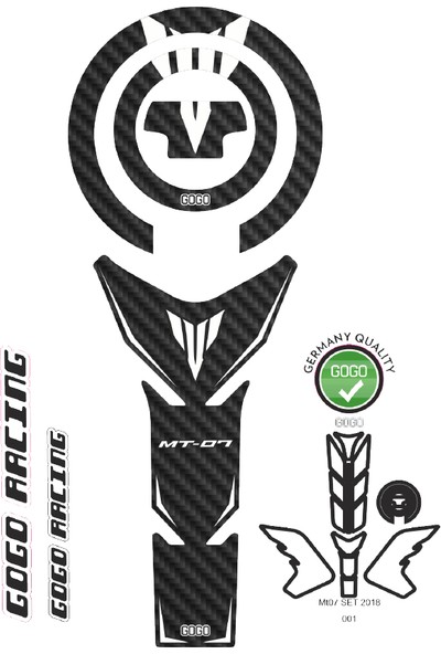 Yamaha MT07 2018-2020 Tank Pad Yamaha MT07 2018-2020 Tank Pad