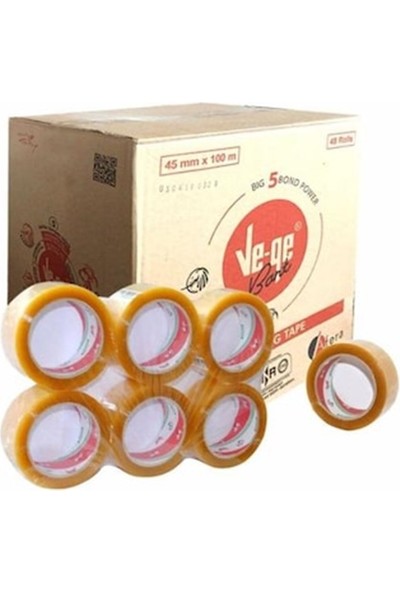 Ve-Ge Aslan 45X100 Koli Bandı 1 Koli 48 Li Ve-Ge Aslan 45X100 Koli Bandı 1 Koli 48 Li