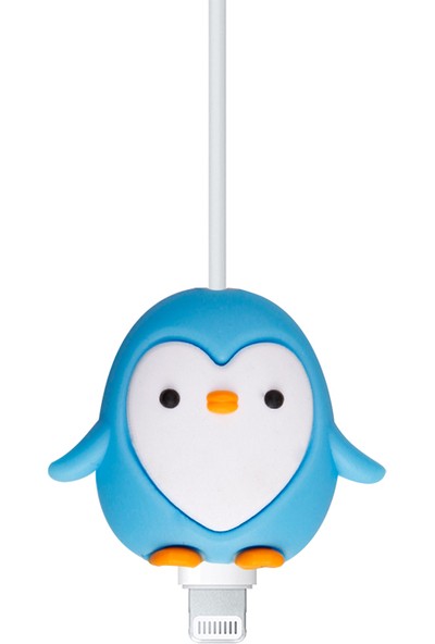 Bilişim Aksesuar Mavi Penguen Şarj Kablo Koruyucusu Bilişim Aksesuar Mavi Penguen Şarj Kablo Koruyucusu