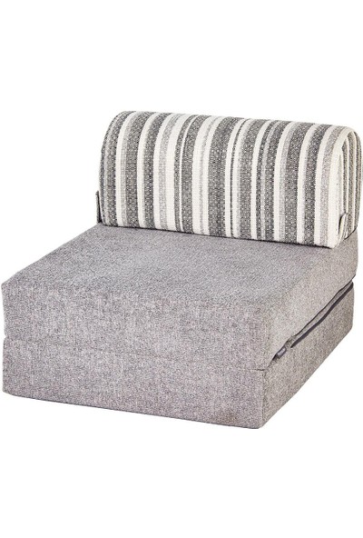 Homedius Magic Buklet Iki Renkli Tek Kişilik Katlanır Yataklı Koltuk