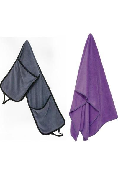 Oya Pet Köpek Evcil Hayvan Pet Kurulama Eldiveni ve Havlusu 20 x 100 cm + 60 x 90 cm 2'li Set