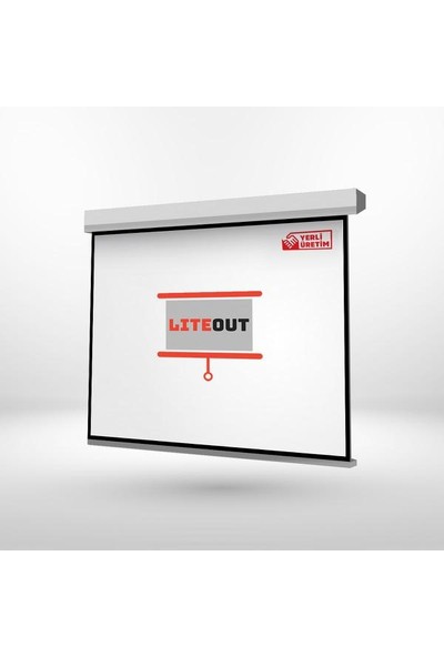 Liteout 200X150CM Motorlu Kumandalı Projeksiyon Perdesi Liteout 200X150CM Motorlu Kumandalı Projeksiyon Perdesi