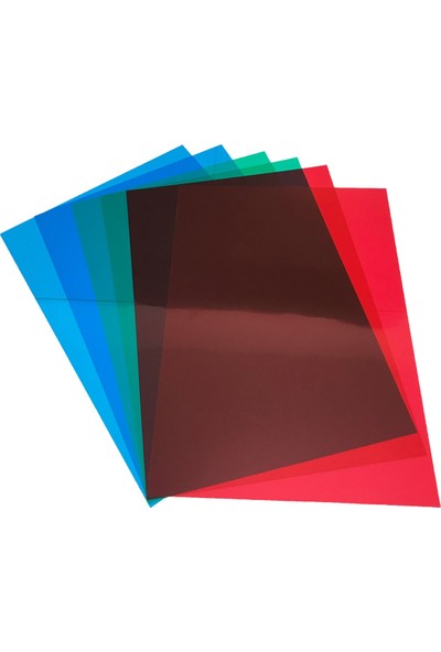 Okul Store A4 Transparan Işık Filtreleri 3 Renk Kırmızı + Mavi + Yeşil 6'lı Okul Store A4 Transparan Işık Filtreleri 3 Renk Kırmızı + Mavi + Yeşil 6'lı