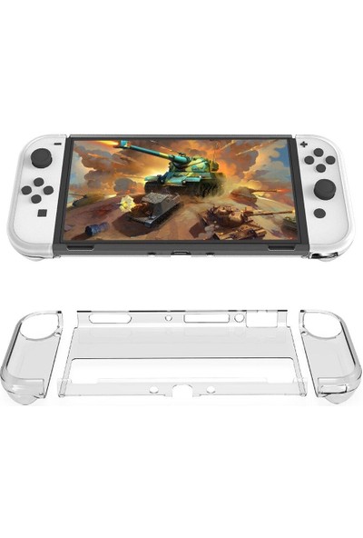 Pgtech Nintendo Switch OLED Kristal Koruma Kabı Tpu