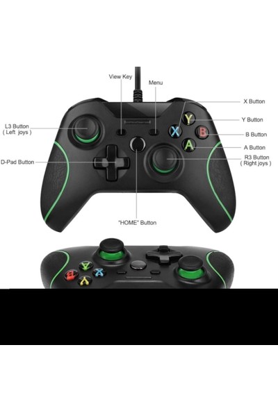 Hmxplus Xbox One-One S-One X-Pc Uyumlu Kablolu Joystıck Controller