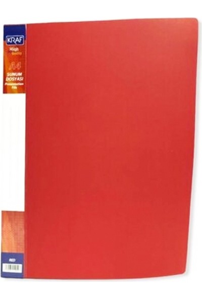 Kraf Sunum Dosyası 60'lı Kırmızı F60AK
