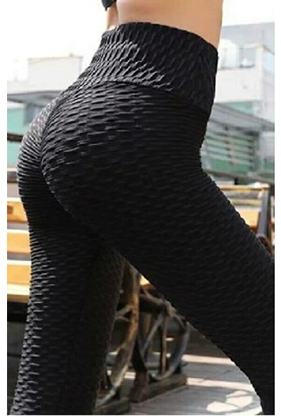 10ur Online Toparlayıcı Siyah Yüksek Bel Arkası Büzgülü Push Up Spor Tayt 10ur Online Toparlayıcı Siyah Yüksek Bel Arkası Büzgülü Push Up Spor Tayt