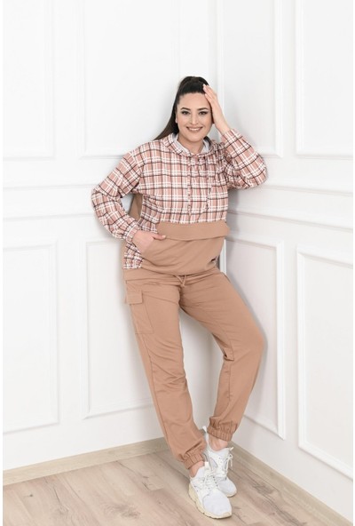 Koza Dijital Baskı Büyük (Battal) Beden Eşofman Takımı 3186-22