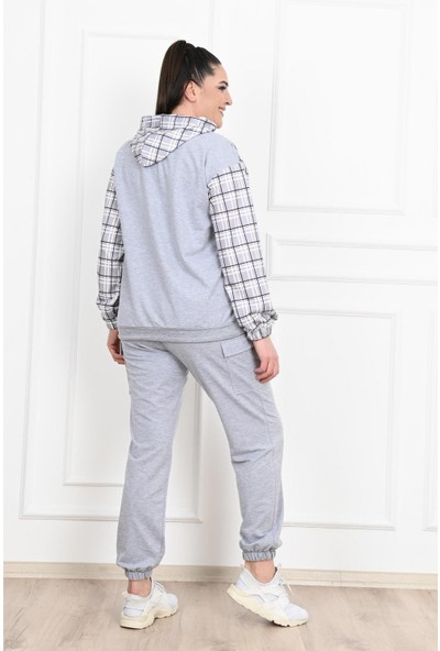 Koza Dijital Baskı Büyük (Battal) Beden Eşofman Takımı 3186-22