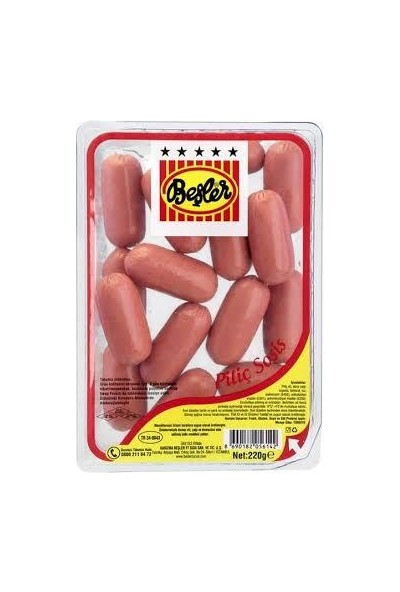 Beşler Piliç Sosis 220 gr Beşler Piliç Sosis 220 gr