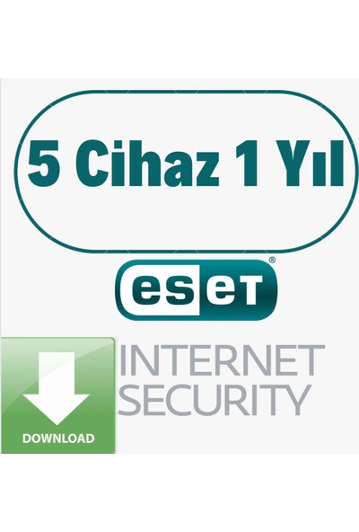Eset Internet Security 5 Cihaz 1 Yıl - Dijital Kod Eset Internet Security 5 Cihaz 1 Yıl - Dijital Kod