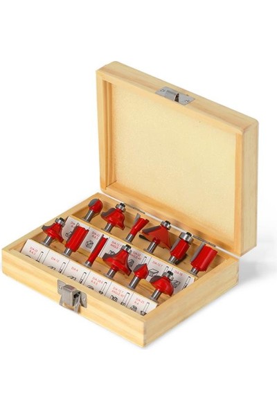Depomega 12 Parça Freze Uç Takımı Ahşap Oyma Ağaç Delme Çantalı Set 8 mm Depomega 12 Parça Freze Uç Takımı Ahşap Oyma Ağaç Delme Çantalı Set 8 mm