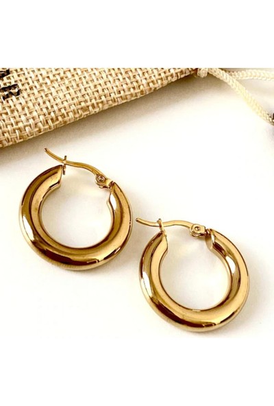 Misto Çelik Halka Küpe