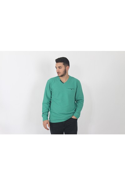 Lacaton 3052 -Erkek Uzun Kollu V.yaka Jakarlı Sweat Lacaton 3052 -Erkek Uzun Kollu V.yaka Jakarlı Sweat