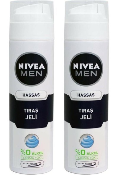Nivea Men Tıraş Jeli Hassas Cilt 200 ml x 2 Nivea Men Tıraş Jeli Hassas Cilt 200 ml x 2