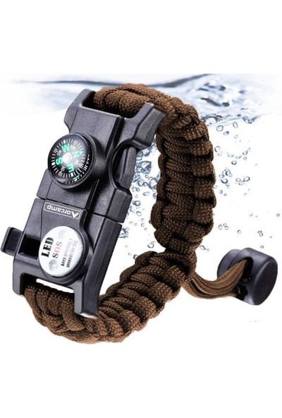 Paracord Çok Işlevli Hayat Kurtarma Bilekliği Kamp Bilekliği Paracord Çok Işlevli Hayat Kurtarma Bilekliği Kamp Bilekliği