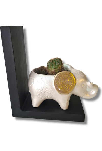 Berna Design Fi̇l Saksılı Ki̇tap Tutucu