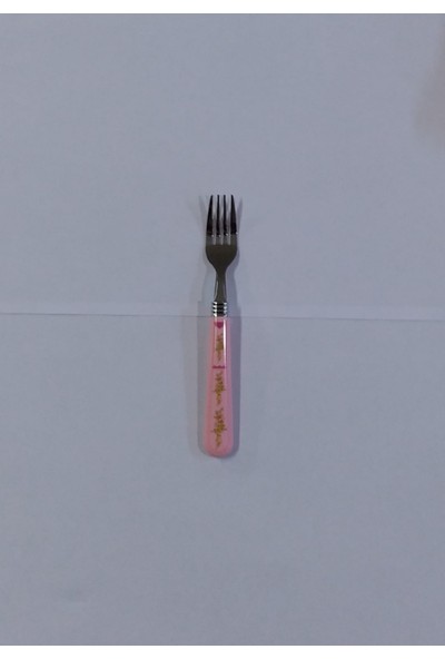 Acar Tatlı Çatalı Pembe Desenli 6 Lı
