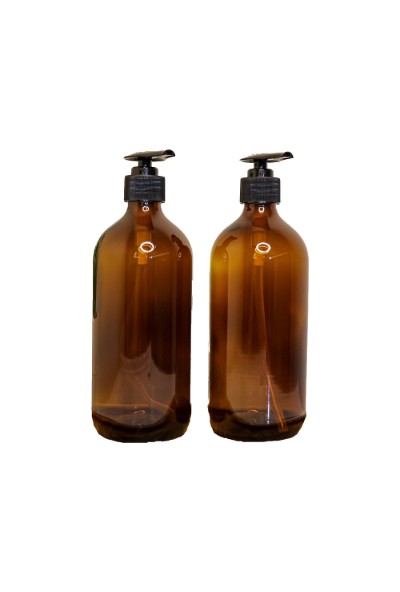 Sezy 2'li 500 ml Sıvı Sabun Şampuan Sıvı Deterjan Amber Cam Şişe Sabunluk Sezy 2'li 500 ml Sıvı Sabun Şampuan Sıvı Deterjan Amber Cam Şişe Sabunluk
