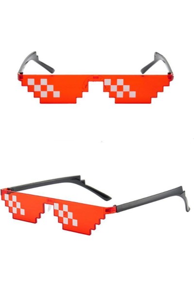 Asroya Thug Life Güneş - Parti - Kostüm - Özel Tasarım Gözlüğü Gözlük Erkek Kadın Güneş Gözlüğü Gözlük