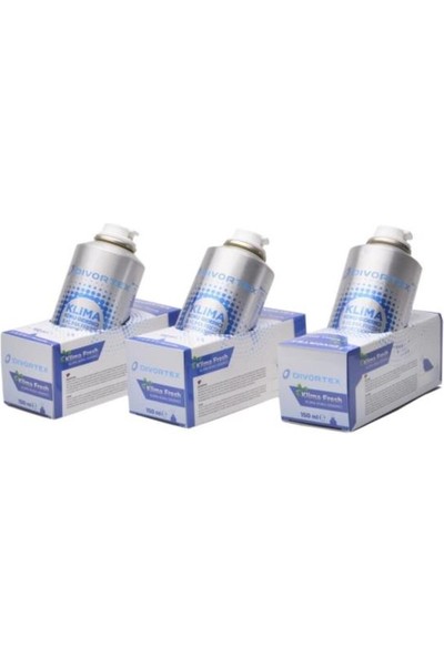 Divortex Klima Fresh Temizleyici (Klima Bombası) 150 ml x 3 Adet Divortex Klima Fresh Temizleyici (Klima Bombası) 150 ml x 3 Adet