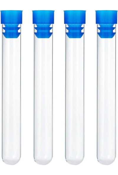 Okul Store Plastik Deney Tüpü 16X100 mm Tıpa Kapaklı 4'lü Okul Store Plastik Deney Tüpü 16X100 mm Tıpa Kapaklı 4'lü