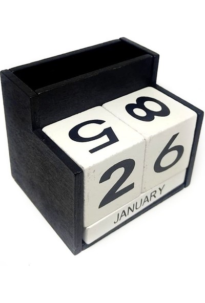 Ahşap Kalemlik ve Sonsuz Masa Takvimi Ahşap Kalemlik ve Sonsuz Masa Takvimi