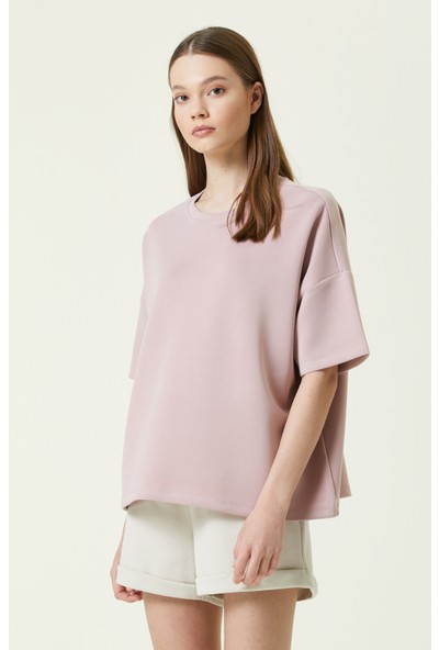 Network Geniş Fit Gül Kurusu T-Shirt