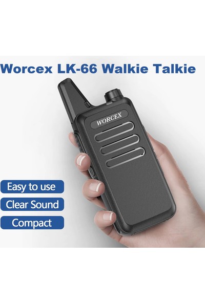 Worcex Lk-66 Pmr Telsiz (Tekli Paket) Worcex Lk-66 Pmr Telsiz (Tekli Paket)