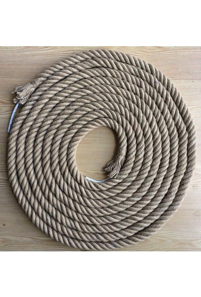 Molhalat 20 mm Kablolu Jüt Halat - 10 Metre Doğal Avize Jüt Halat - Kendir Hasır Halat - Rustik Jüt Halat Molhalat 20 mm Kablolu Jüt Halat - 10 Metre Doğal Avize Jüt Halat - Kendir Hasır Halat - Rustik Jüt Halat
