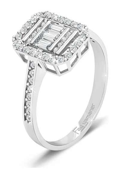 Fay Yamaner Baget 8 Ayar Altın Yüzük