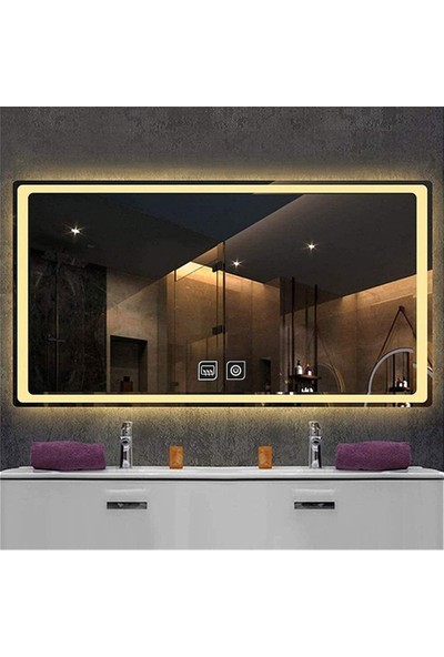Global Led Mirror 65 x 90 cm Dokunmatik Tuşlu Buğu Çözücü Ledli Banyo Aynası Dekoratif Ayna Global Led Mirror 65 x 90 cm Dokunmatik Tuşlu Buğu Çözücü Ledli Banyo Aynası Dekoratif Ayna