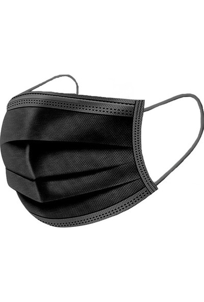 Hd Mask Hd Medikal Üç Katlı, Telli, Siyah Cerrahi Maske 2500 Adet 50 Pkt Hd Mask Hd Medikal Üç Katlı, Telli, Siyah Cerrahi Maske 2500 Adet 50 Pkt