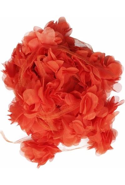 Simisso Lazer Kesim Şerit Çiçek 90 Turuncu