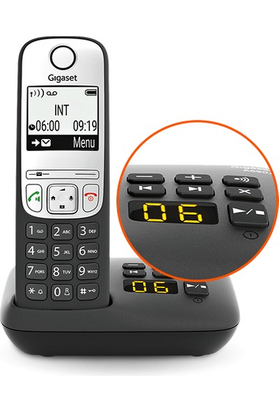 Gigaset A690A Quad 4 Ahizeli Telesekreterli Telsiz Telefon Gigaset A690A Quad 4 Ahizeli Telesekreterli Telsiz Telefon