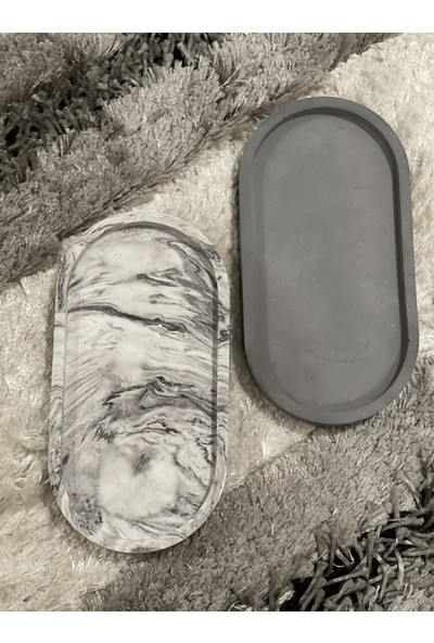 SG Concept 2'li Dekoratif Beton Oval Sunumluk Seti, Dekoratif Biblo Takı Tabağı, Saksılık,tütsülük,mumluk SG Concept 2'li Dekoratif Beton Oval Sunumluk Seti, Dekoratif Biblo Takı Tabağı, Saksılık,tütsülük,mumluk